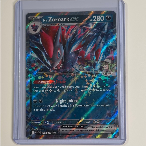 Pokemon | Toys | Pokemon Ns Zoroark Ex Trading Card Red Blue Black ...